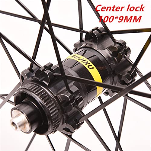 700C Road Bike Wheelset 30MM Center Lock Ultra-Light Aluminum Alloy Disc Brake Quick Release for 7/8/9/10/11 Speed Freewheel Set