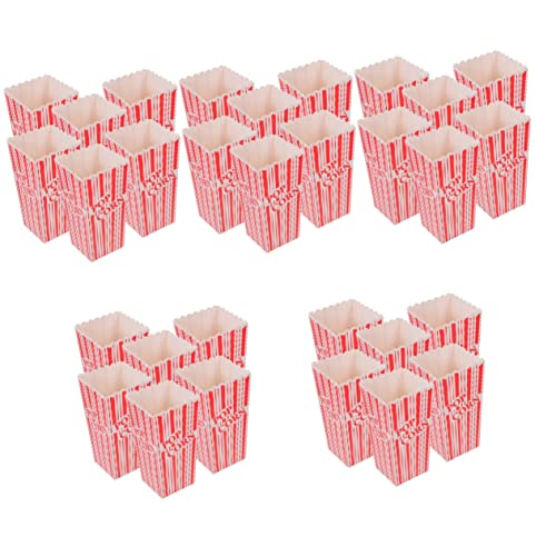 Disposable Popcorn Bags Popcorn Cups Disposable 30 Pcs Popcorn Popcorn Bucket Large Paper Carnival Popcorn Bags