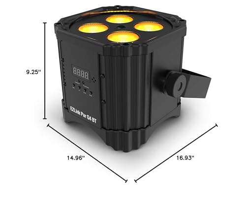 CHAUVET DJ Stage Light Unit, Black (EZlink Par Q4 BT)