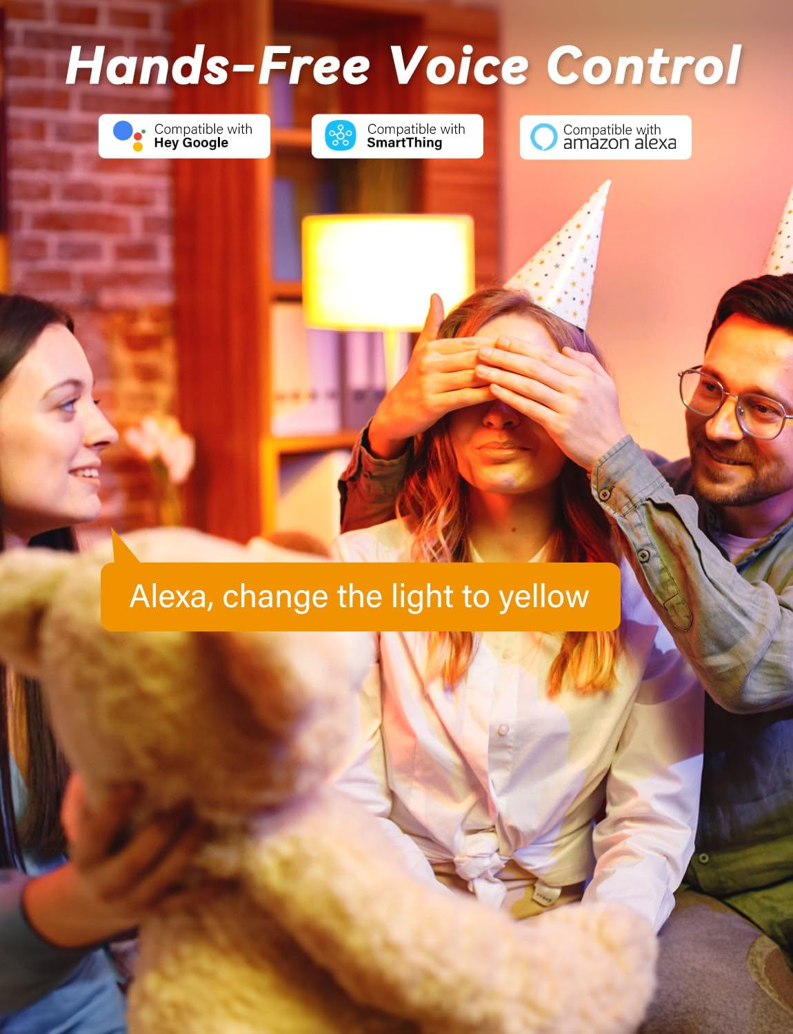 AVACUBE 4 Pack E12 Smart Bulb, WiFi Alexa Candelabra Light Bulbs 5W, Color Changing, Music Sync, Timer Rhythms, Group Control B11 LED Bulbs for Bedroom Living Room Kitchen