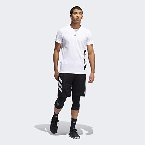 adidas Men's Sport 3-Stripes Short Black/White Medium/Tall