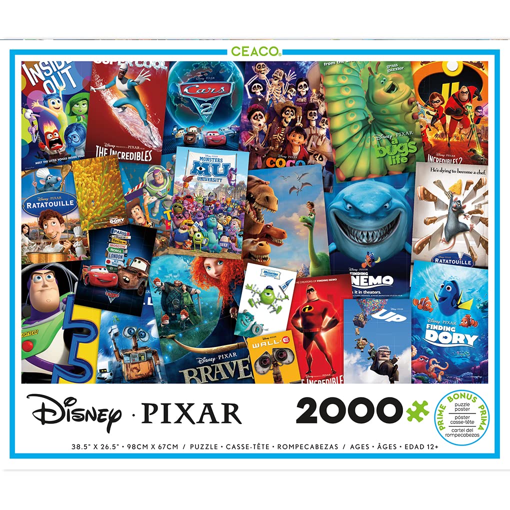 Ceaco - Disney / Pixar - Movie Posters - 2000 Piece Jigsaw Puzzle , 5"