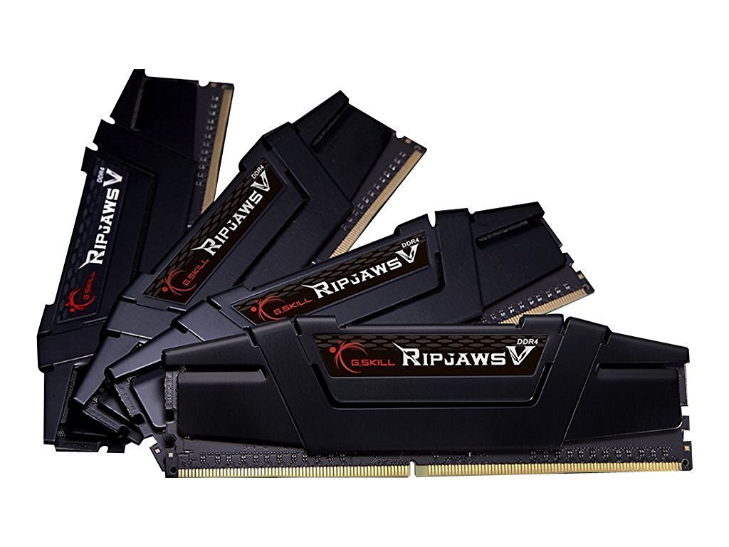 G.SKILL 64GB (4 x 16GB) Ripjaws V Series DDR4 PC4-25600 3200MHz Desktop Memory Model F4-3200C14Q-64GVK