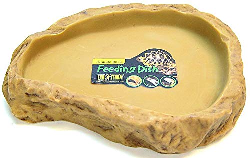 Exo Terra Feeding Dish [Set of 2] Size: Medium (1" H x 5.5" W x 4.5" D)