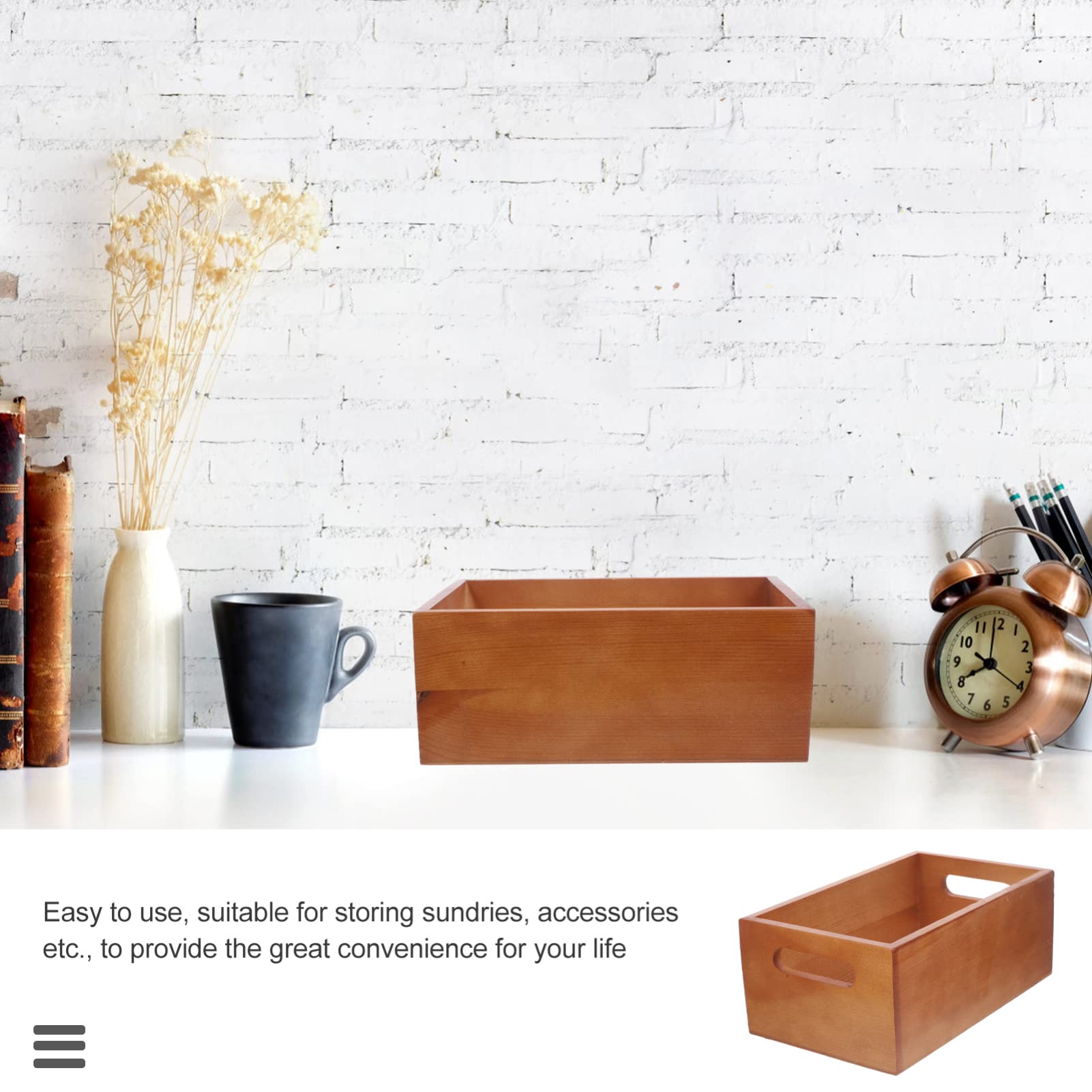 Angoily Box Wooden Storage Box Old Fashioned Wooden Ornaments