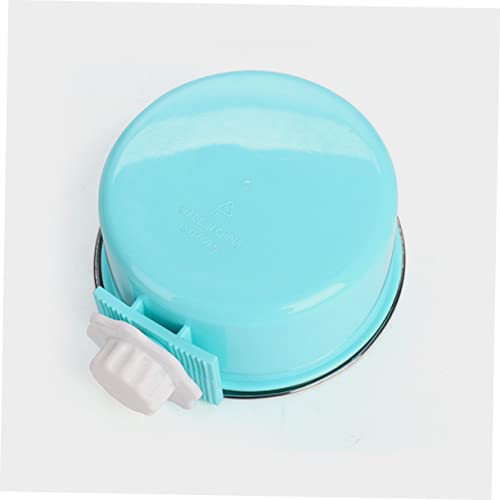 Balacoo Puppy Crate Bowls Cages Anti Multi-Function Removable Cage Bowl Slip Adorable Non- Household Bird Anti-Overturn No Container - Water Stainless for Blue Cat Coop Portable Pet Food