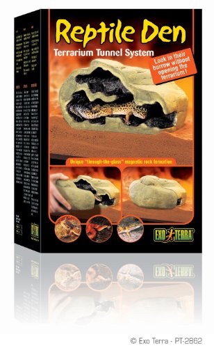 Exo Terra Reptile Den, Hideout Tunnel System for Terrariums, Medium, PT2862