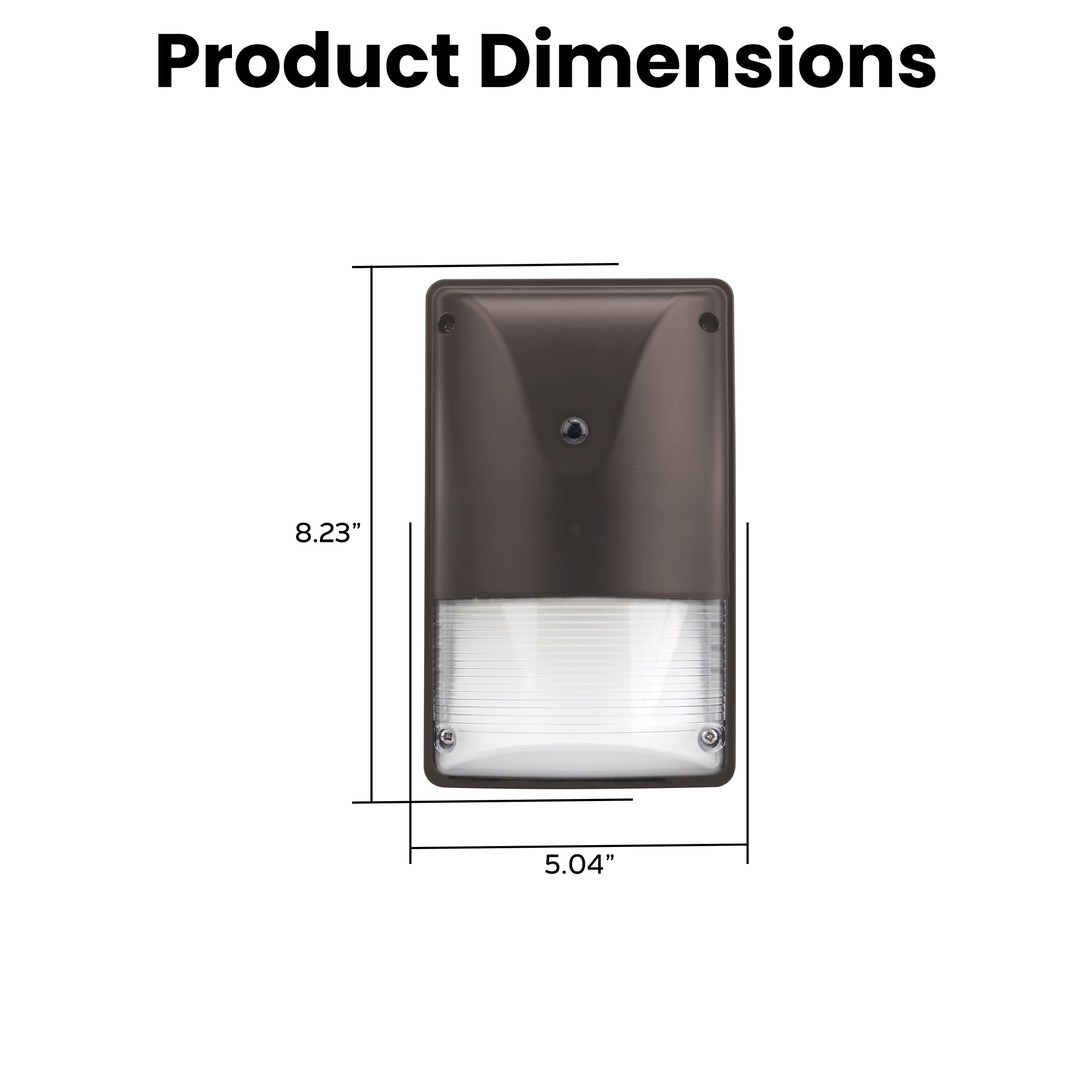 UL/DLC 15W LED Emergency Light Wall Pack with Battery Backup, Built-in Dusk to Dawn Photocell 2010LM 5000K CCT, Wall Pack Lights Outdoor LED Security Flood Light IP65 Wall Mount Light (2Pack)