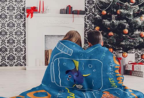 Northwest Finding Nemo Micro Raschel Throw Blanket, 46" x 60", with The Flow