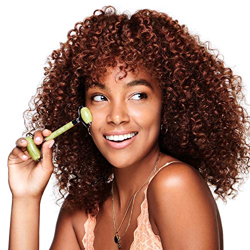 Jade Stone Face Roller by Revlon, Dual-Sided Face Massager to Cool and De-Puff, Jade, 1 Count