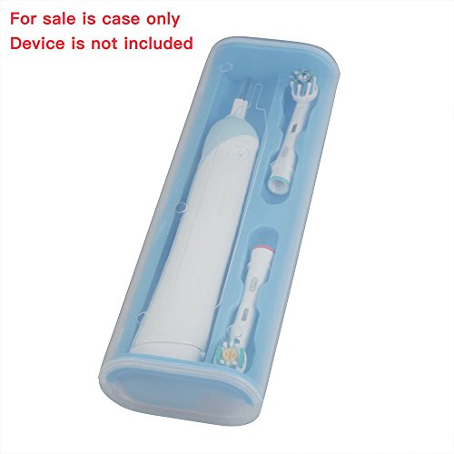 Hermitshell Plastic Travel Case Carrying Bag Fits Braun Oral-B Pro 1000 / Vitality/Pro-Health Precision Power Rechargeable Electric Toothbrush Powered (Blue)