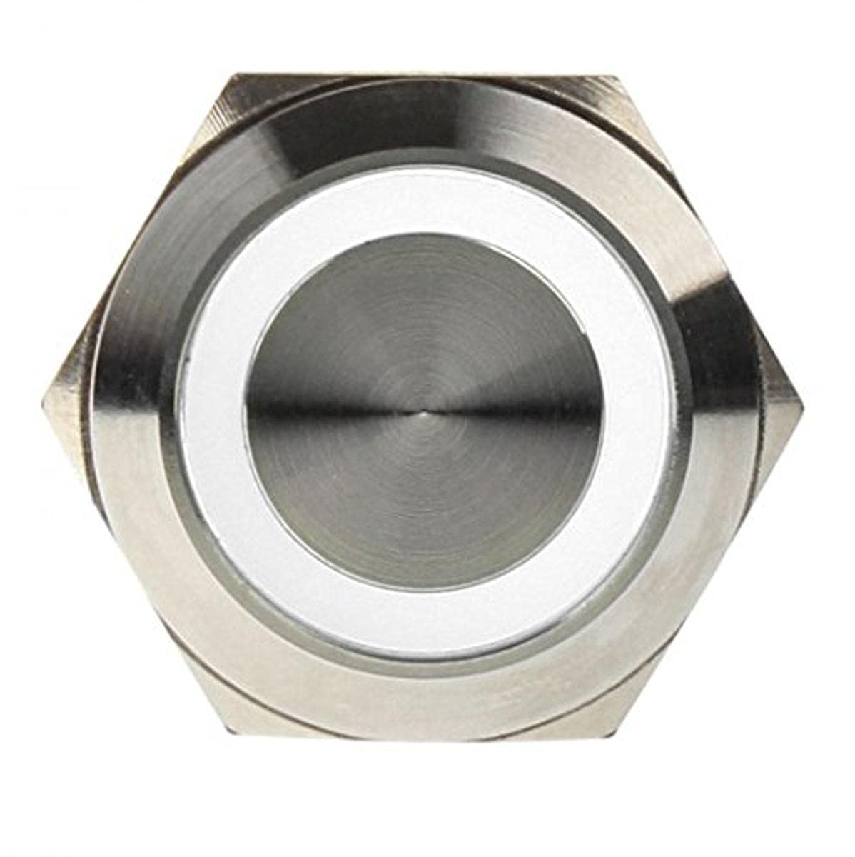DimasTech Vandalismustaster 25mm - Silverline - weiß