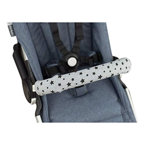 JYOKO Kids Covers Handle, Covers Railing for Stroller (Black Star, Regular)