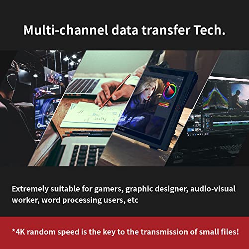 TCELL 4K Fire 128GB USB 3.2 Flash Drive 400MB/s Above,UASP Supported, high Speed Solid State Flash Drive Thumb Drive Memory Stick for Designer Gamer Tesla dashcam Sentry Mode