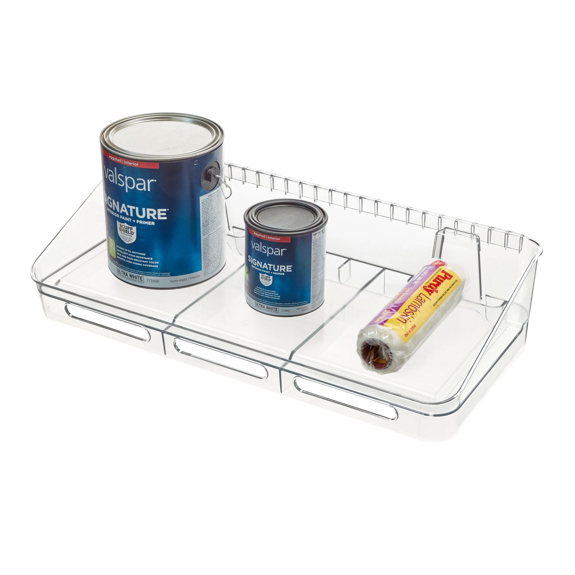 iDesign Storage Shelf, The Wallspace Collection, Clear Wall Mount Storage Bin