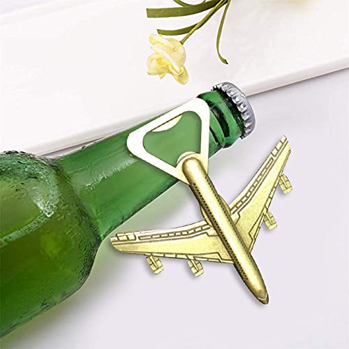 Airplane Bottle Opener Aviation Gifts for Pilot Airplane Decor Birthday Gift for Veteran Plane Beer Bottle Opener