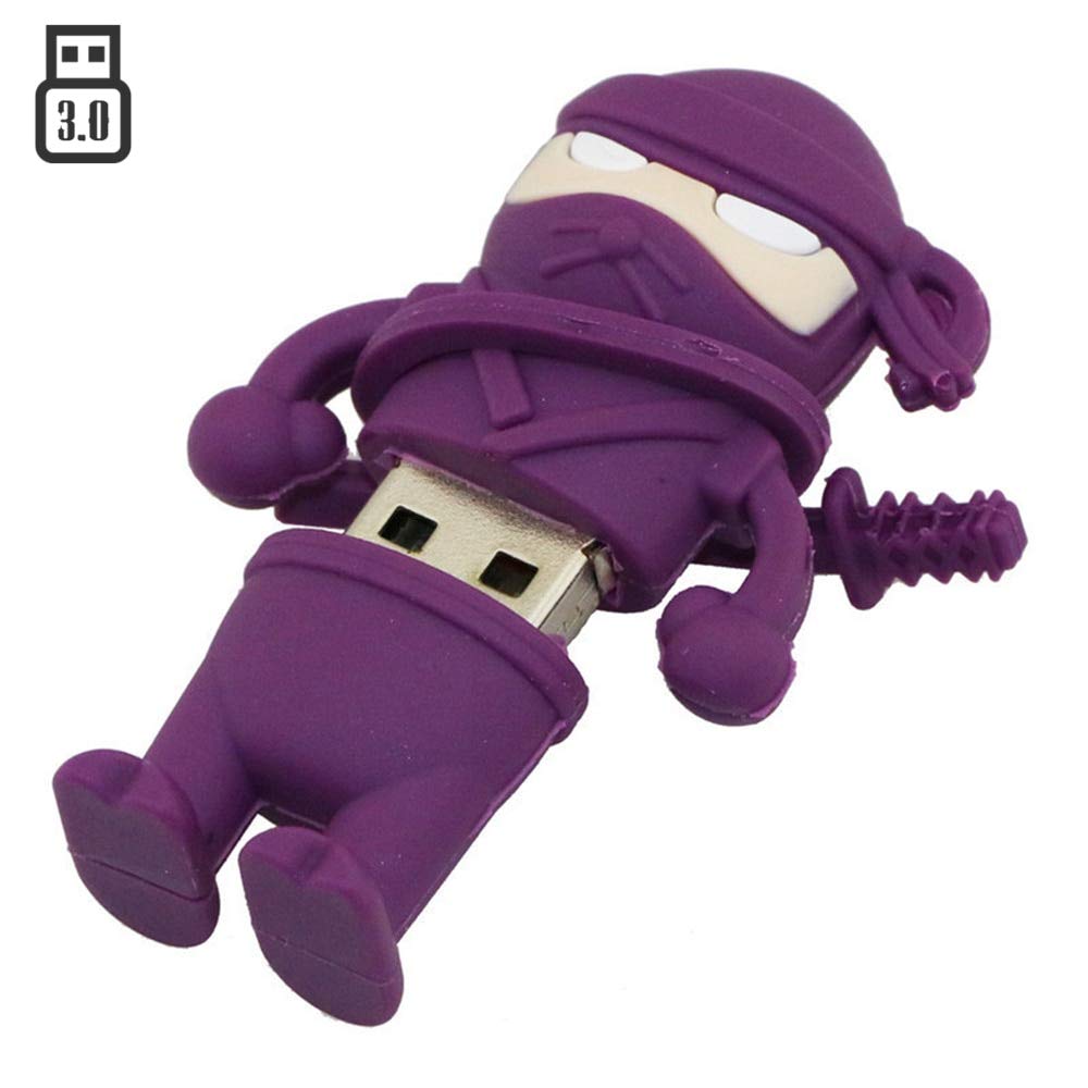 8GB Ninja Model USB 3.0 Flash Drive Memory Stick PenDrive Thumb Drive Jump Drive USB Flash Memory USB 3.0 Drive U Disk USB Stick Flash Disk Pen Drive - Purple