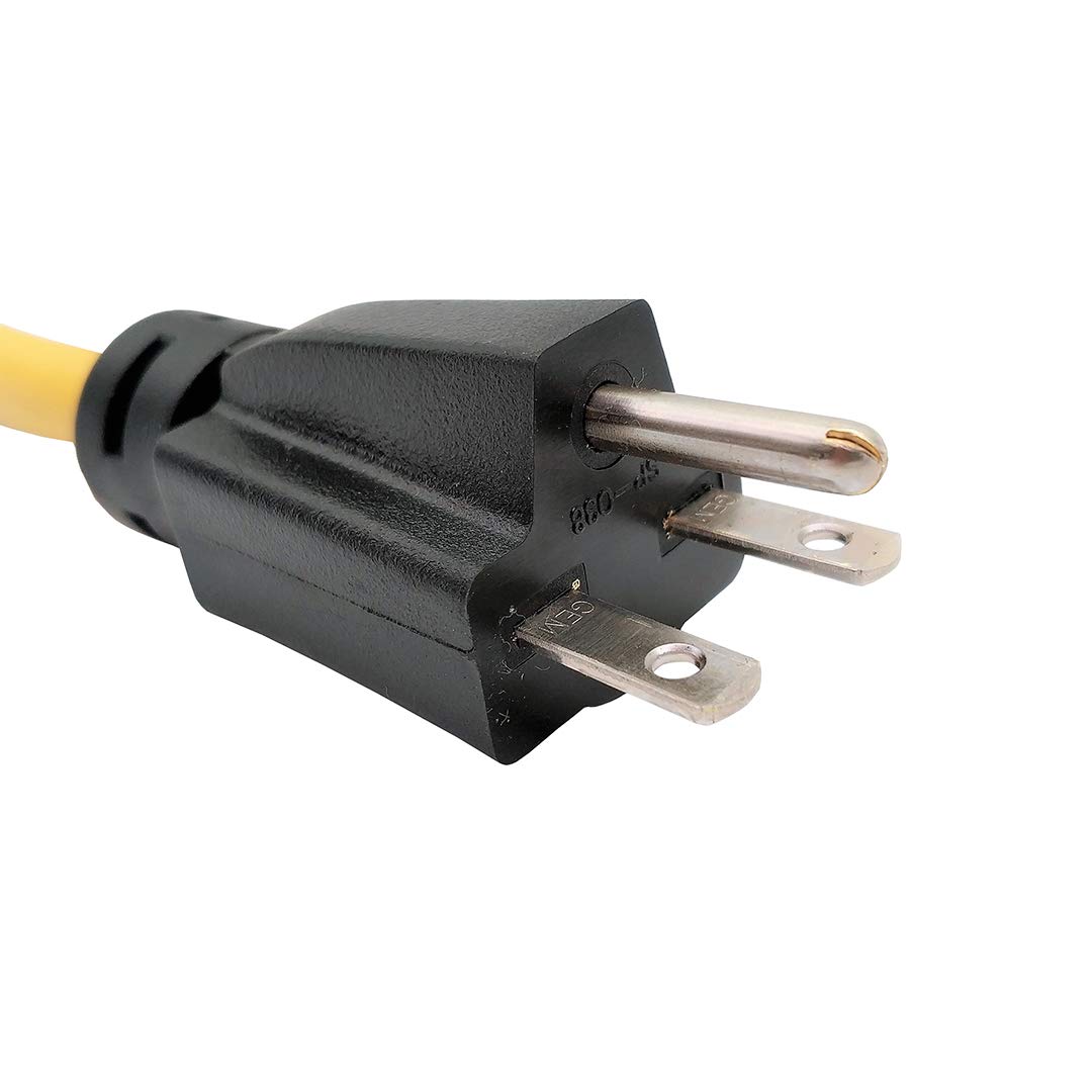 Parkworld 60493 NEMA 6-15 Splitter, 6-15P to (2) 6-15R (T-Blade Female Also for 6-20R Adapter) 250V, 20A, 5000W, 3 Feet