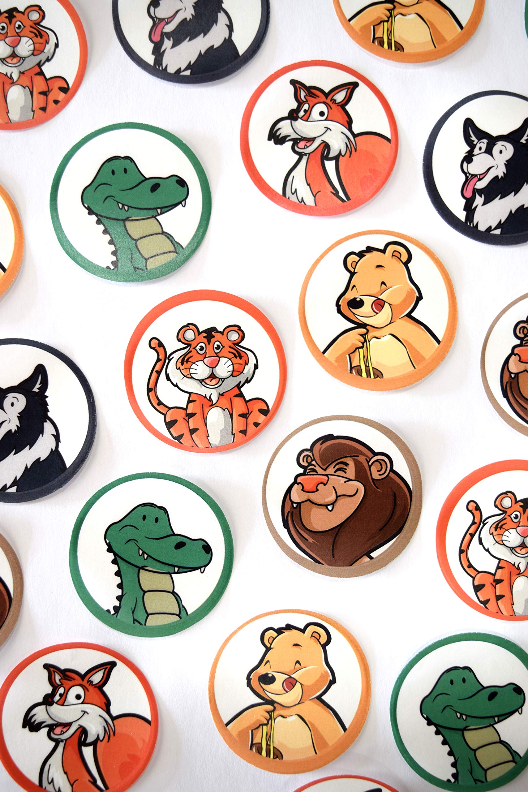 75 Pack Toilet Targets for Boys, Potty Training Flushable Animal Target, 2 X 2 Inch Paper Tinkle Targets for Boys, 100% Biodegradable and Sewage Safe Pee Targets for Boys Training