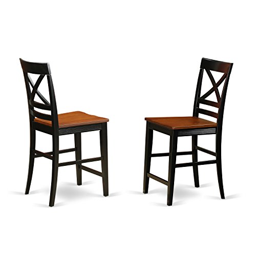 EAST WEST FURNITURE 7 Pc counter height Dining room set - Dining Table and 6 Kitchen bar stool.