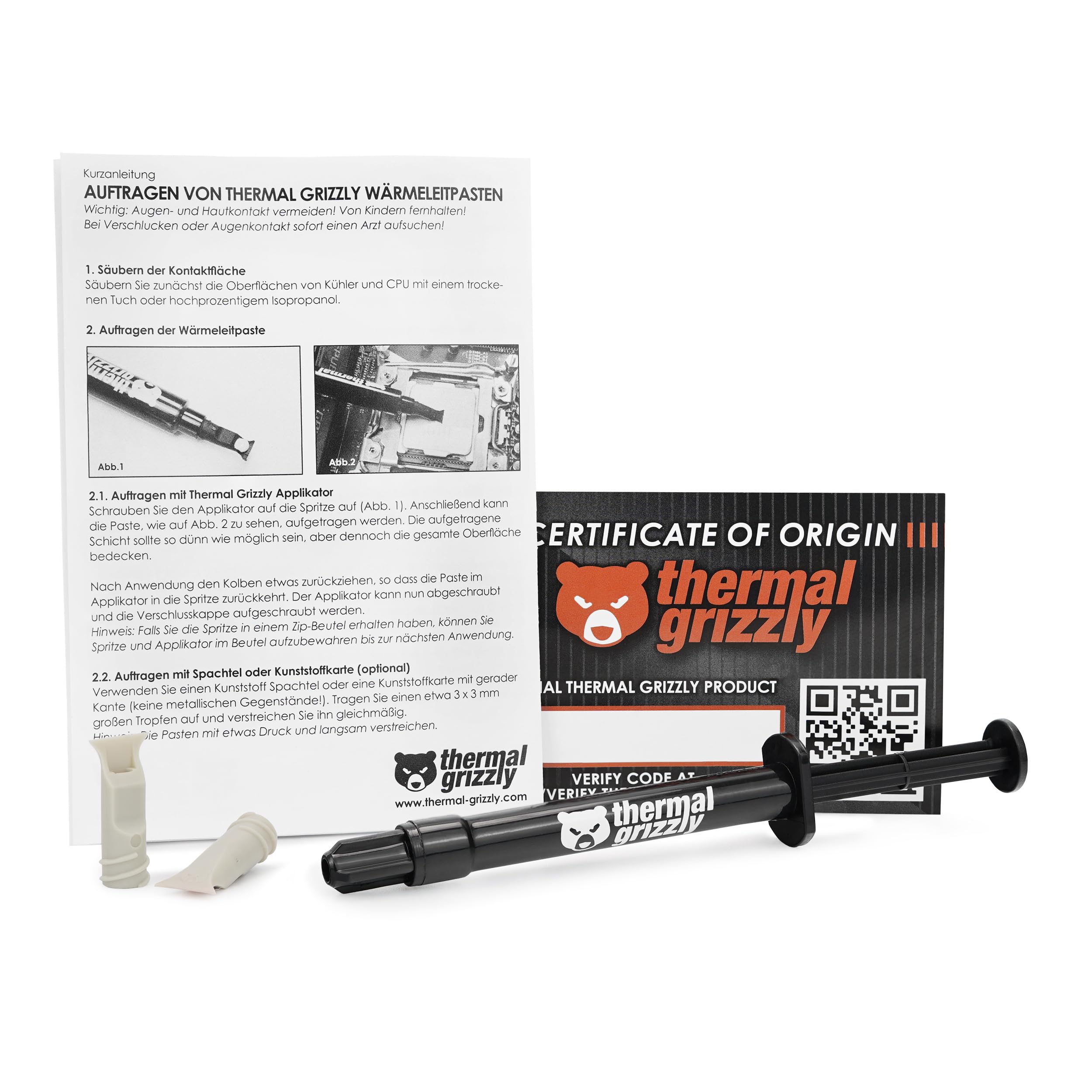 Thermal Grizzly - Kryonaut Extreme - 2 Gram - Extremly High Performance Thermal Paste - for Maximum Thermal Conductivity While Overclocking CPU/GPU/PS4/PS5/Xbox