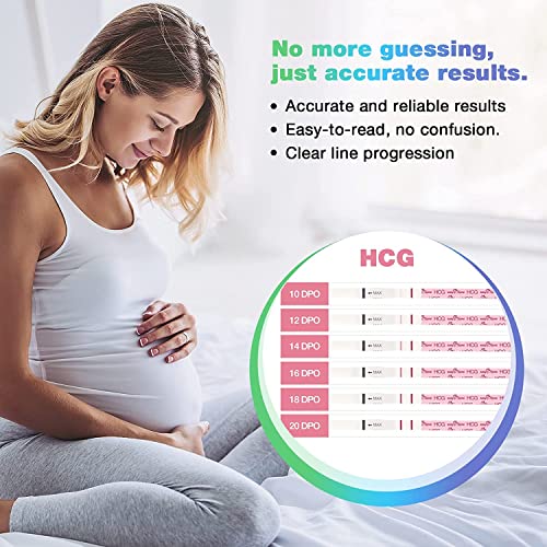 Easy@Home Ovulation & Pregnancy Test Strips Kit: 40 Ovulation Strips and 10 Pregnancy Testsā Accurate Fertility Tracker OPK - Powered by Premom Ovulation APP | 40LH + 10HCG + 50 Urine Cups