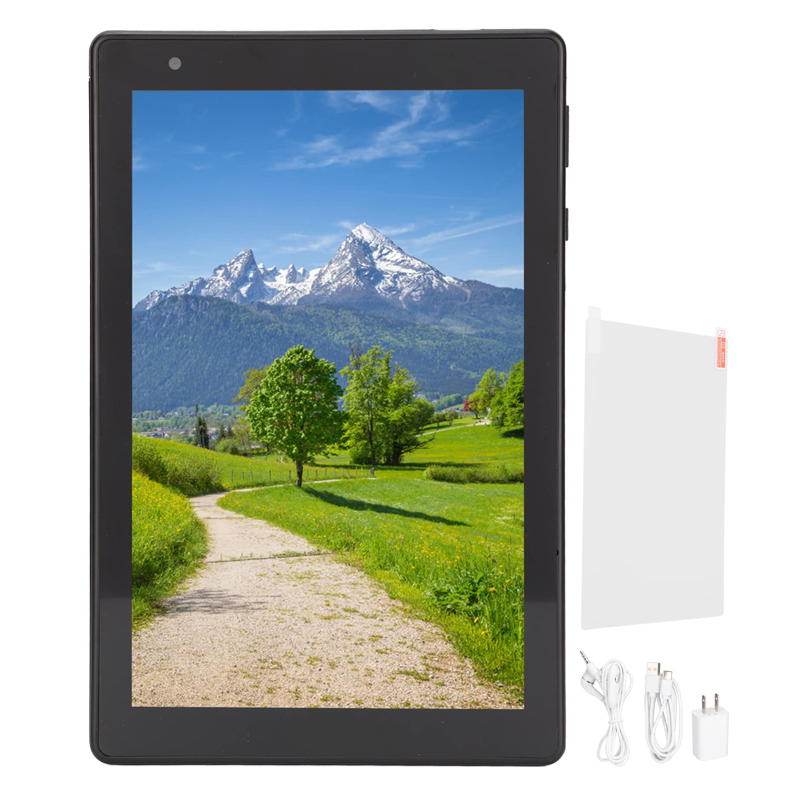 8Inch Tablet, RAM 4GB ROM 64GB Memory, 8+16M Pixels, Dual SIM Dual Standby, WCDMA 3G Call, WiFi, 8000mAh Battery Tablet (Blue)