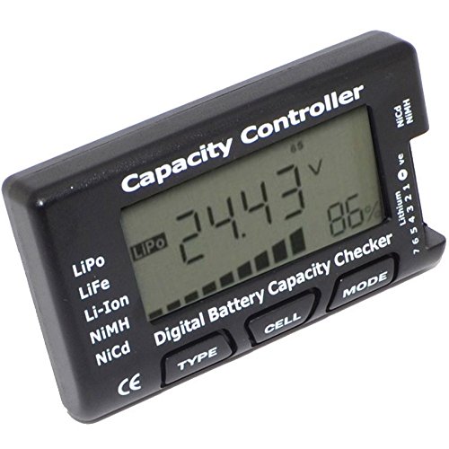 HiLetgo LiPo Life Li-Ion NiMH Nicd Cell Meter Digital Battery Capacity Meter Power Test CellMeter-7 Digital Battery Capacity Checker LiPo Life Li-ion NiMH Nicd