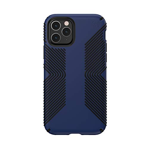 Speck Products Presidio Grip iPhone 11 Pro Case, Polycarbonate (PC), IMPACTIUM,Slim Fit,Coastal Blue/Black (129892-8531)