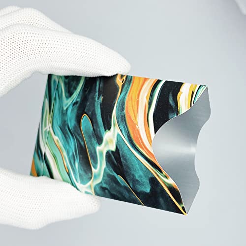 CARSLIFE RFID Blocking Sleeves(Set of 9 Credit Card Sleeves) Anti-theft Credit Card Protector,RFID/NFC Blocking Sleeves,Unique Colorful Pictures