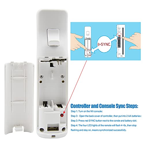 ADHLEK Wii Remote Controller for Nintendo Wii and Wii U Console,2 Pack Wireless Remote Game Controller with Silicone Case and Wrist Strap [nintendo_wii]