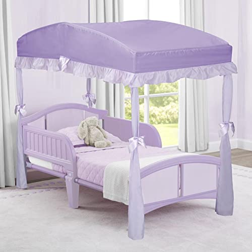 Delta Children Girls Canopy for Toddler Bed, Purple