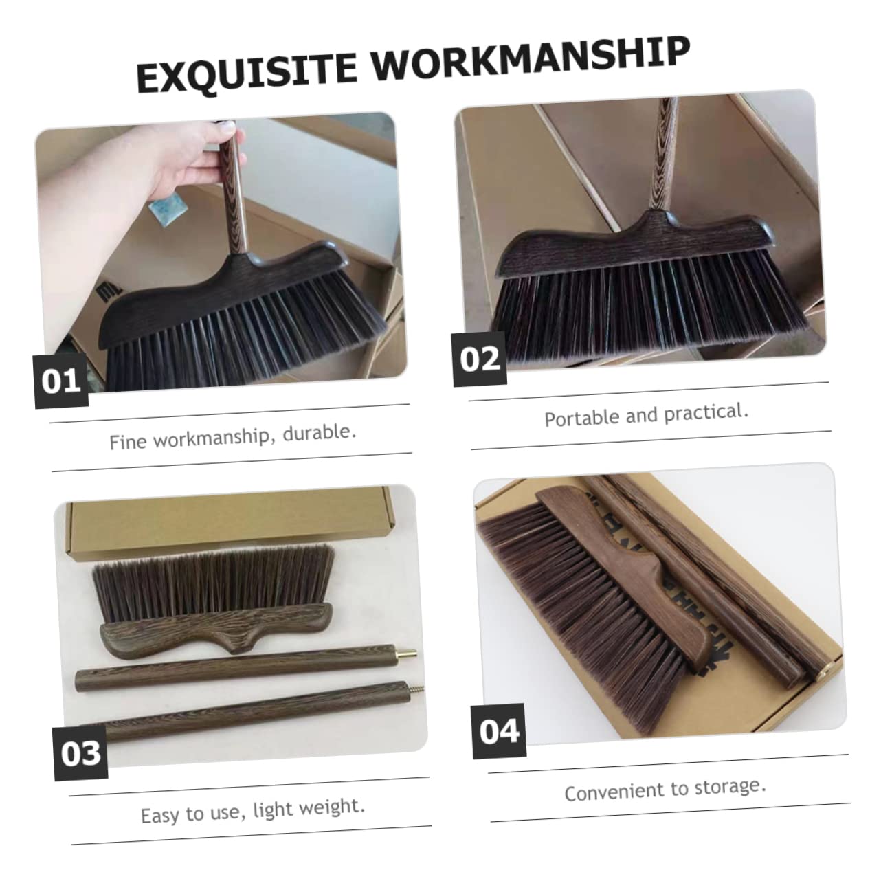 Alipis Sweeping Broom Room Cleaning Broom Broom Office Furniture Sweeper Wooden Home Broom Office Home Kitchen Broom