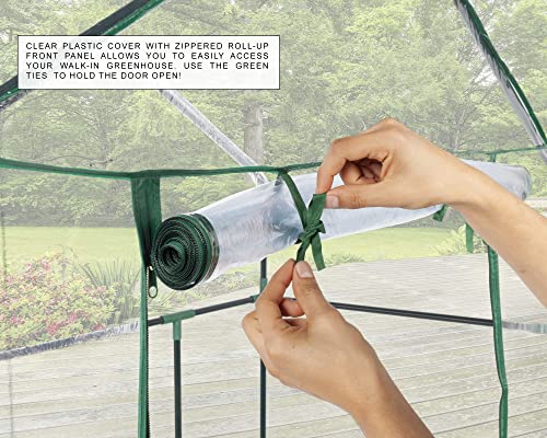 Homewell Walk-in Green House Replacement Cover (3 Tier 6 Shelf) Clear