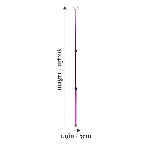 BESPORTBLE Outdoor Room Essentials Clothes Reaching Rod 63 Adjustable Clothes Fork Pole Clothes Fork Clothes Picking Rod for Hanging Clothes, Shutters, Closet, Ceiling Garment Rod Dorm