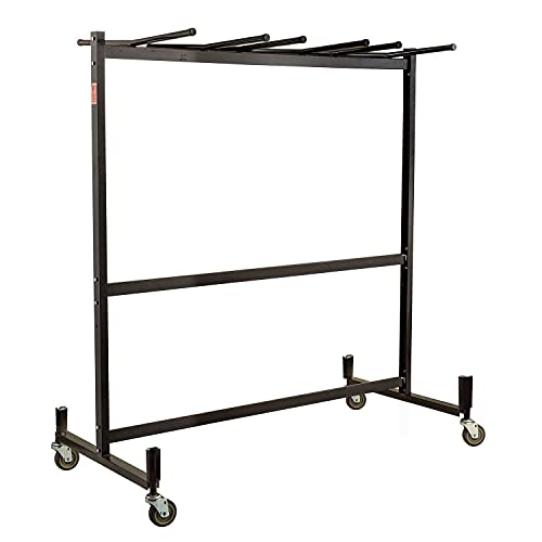 Global Industrial Double Tier Chair and Table Cart, Holds 42 Chairs / 8-10 Tables