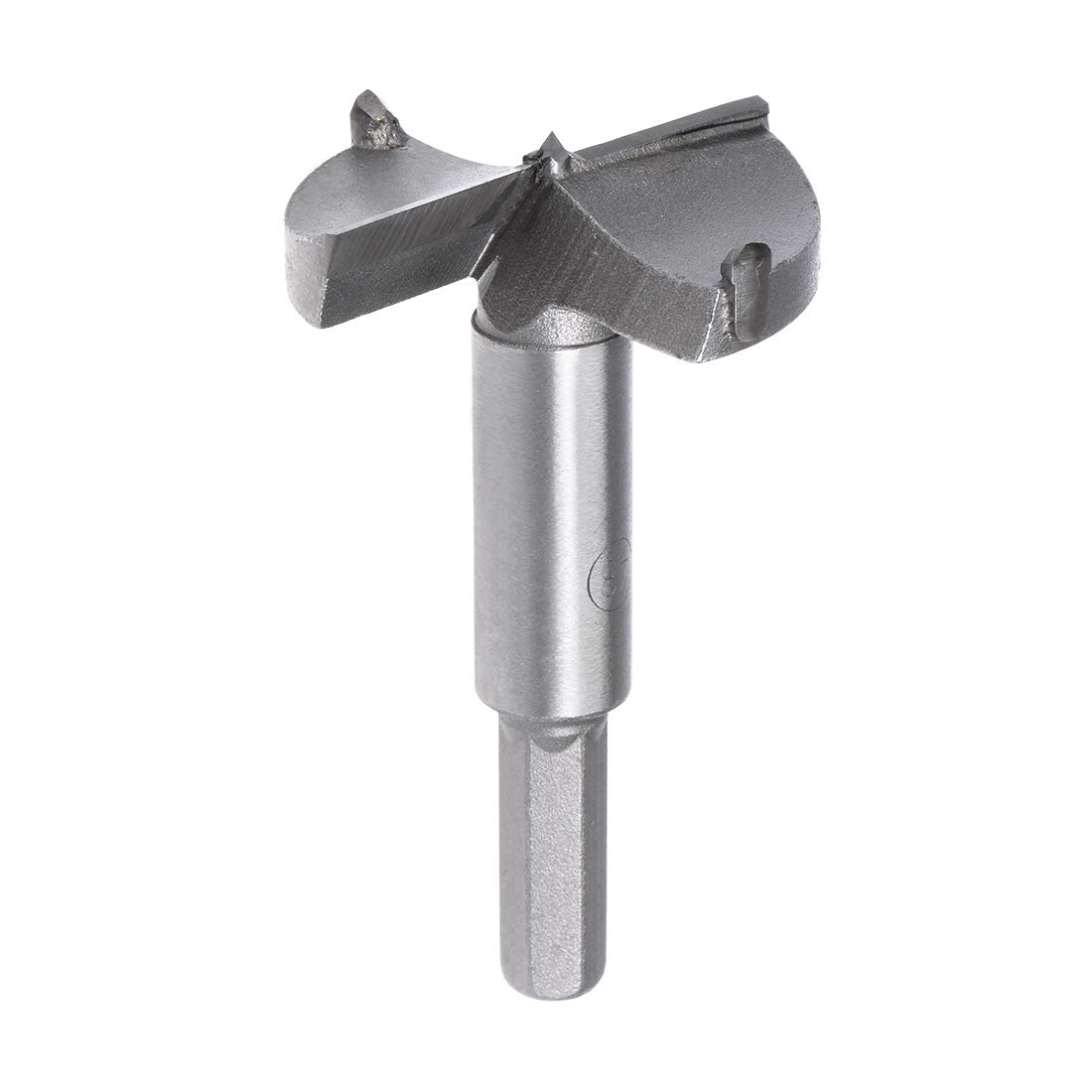 uxcell Forstner Drill Bits 48mm, Tungsten Carbide Wood Hole Saw Auger Opener Woodworking Hinge Hole Drilling Boring Bit Cutter Gray