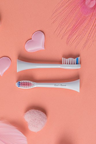 Kate's Secret Care Sonic Toothbrush Rechargeable One Charge Minimum 90 Days Use 5 Modes IPX7 Class Completely Waterproof 2 American Dupont Soft Head Brush - Pink