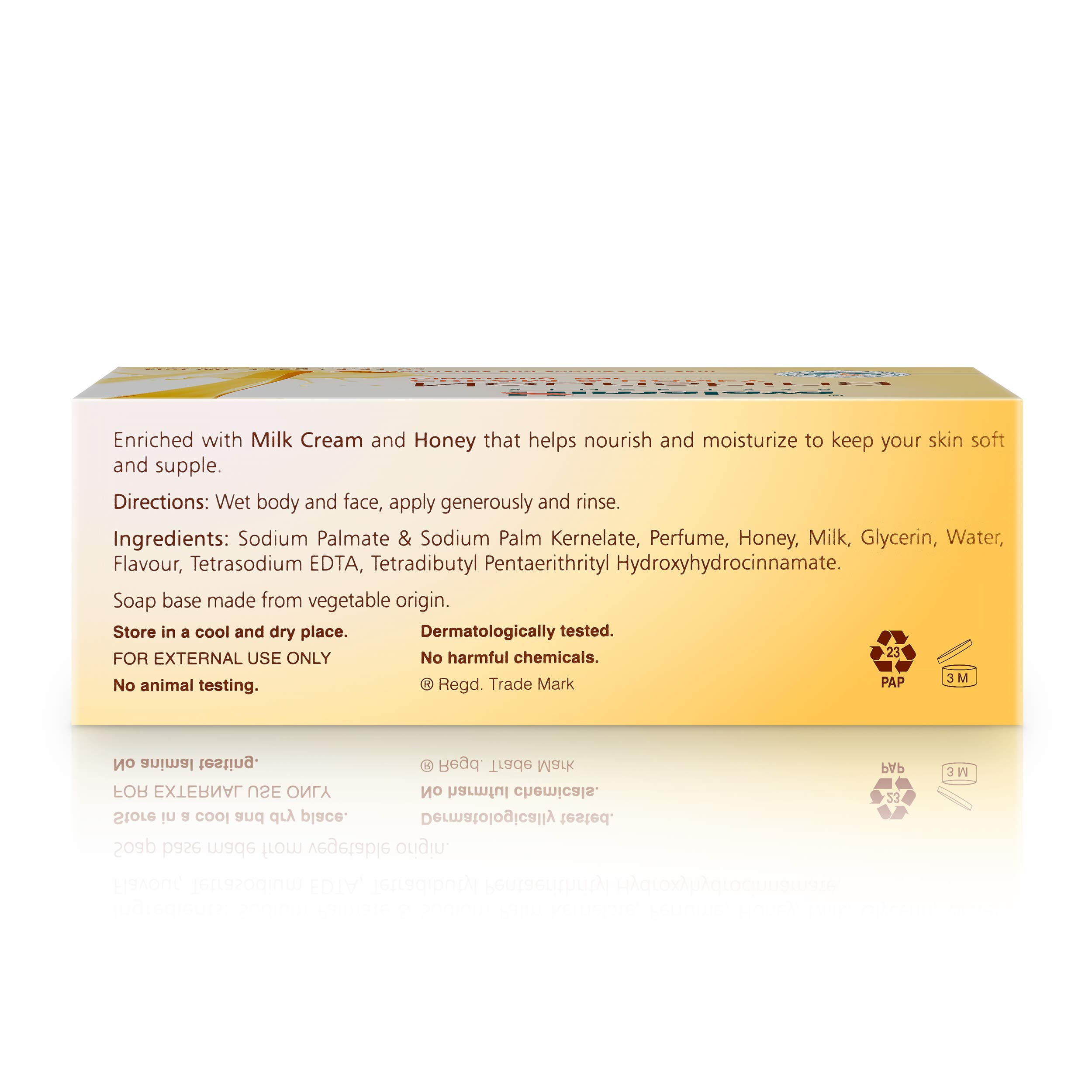 Himalaya Nourishing Cream & Honey Cleansing Bar, Face and Body Soap for Soft Skin, 4.41 oz, 6 Pack