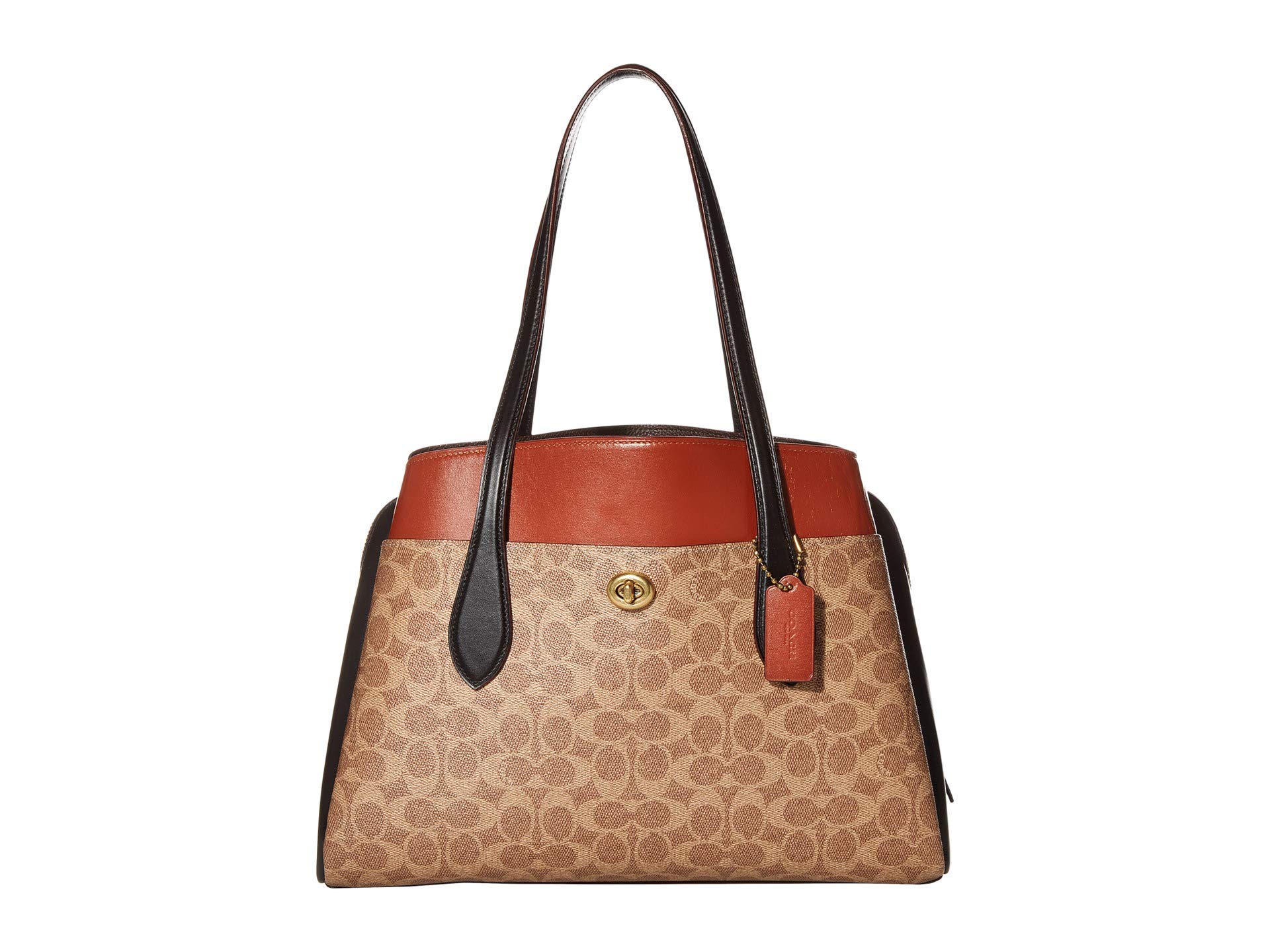 COACH Lora Carryall B4/Tan Rust One Size
