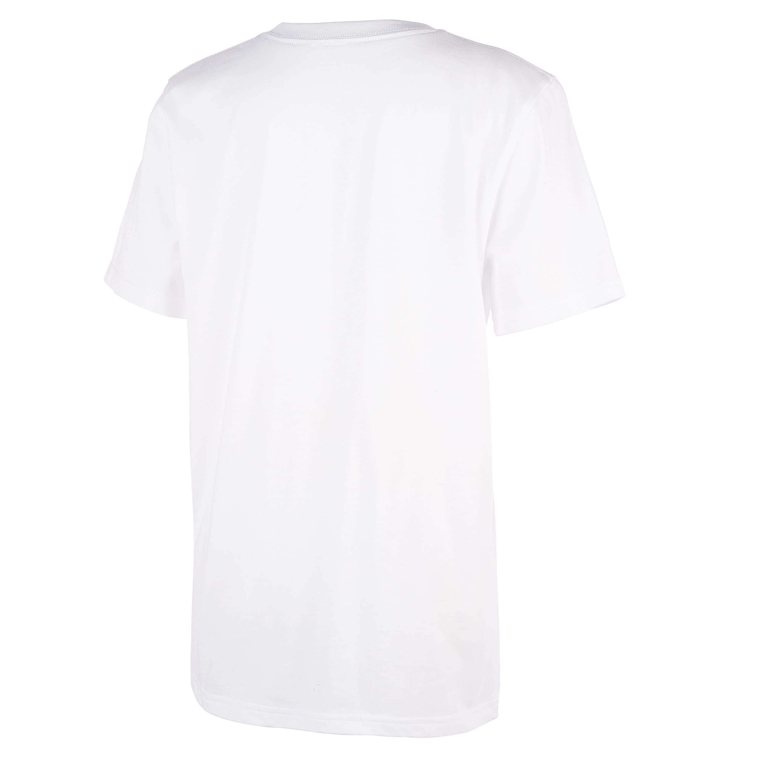 adidas Boys' Short Sleeve Americana Tee, White with Collegiate Navy, 4T