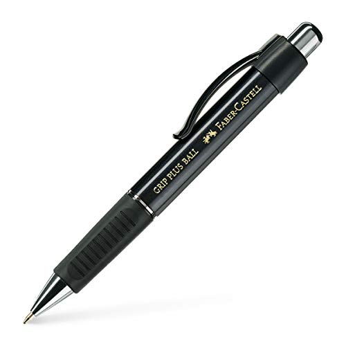 Faber-Castell Grip Plus Ballpoint Pen Metallic Black