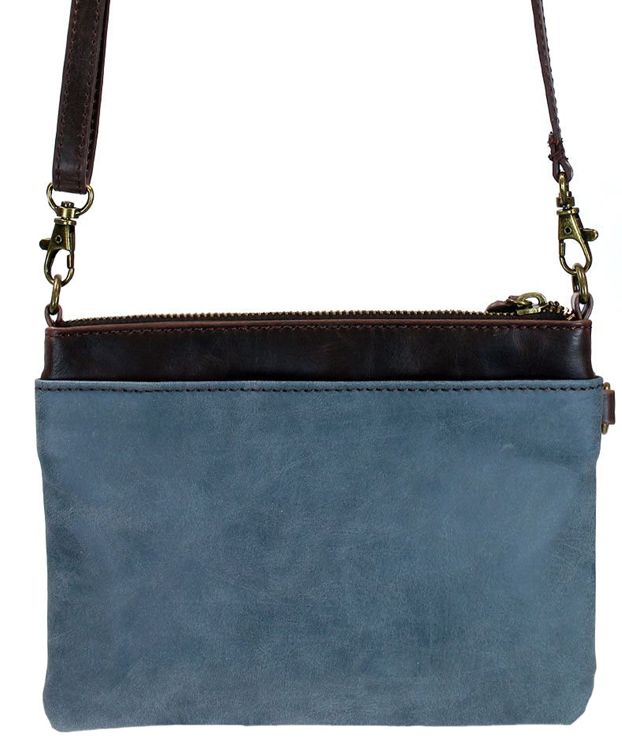 Chala Wiener Dog Mini Crossbody Handbag Dog Lovers Convertible Straps Dachshund Mom (Indigo)