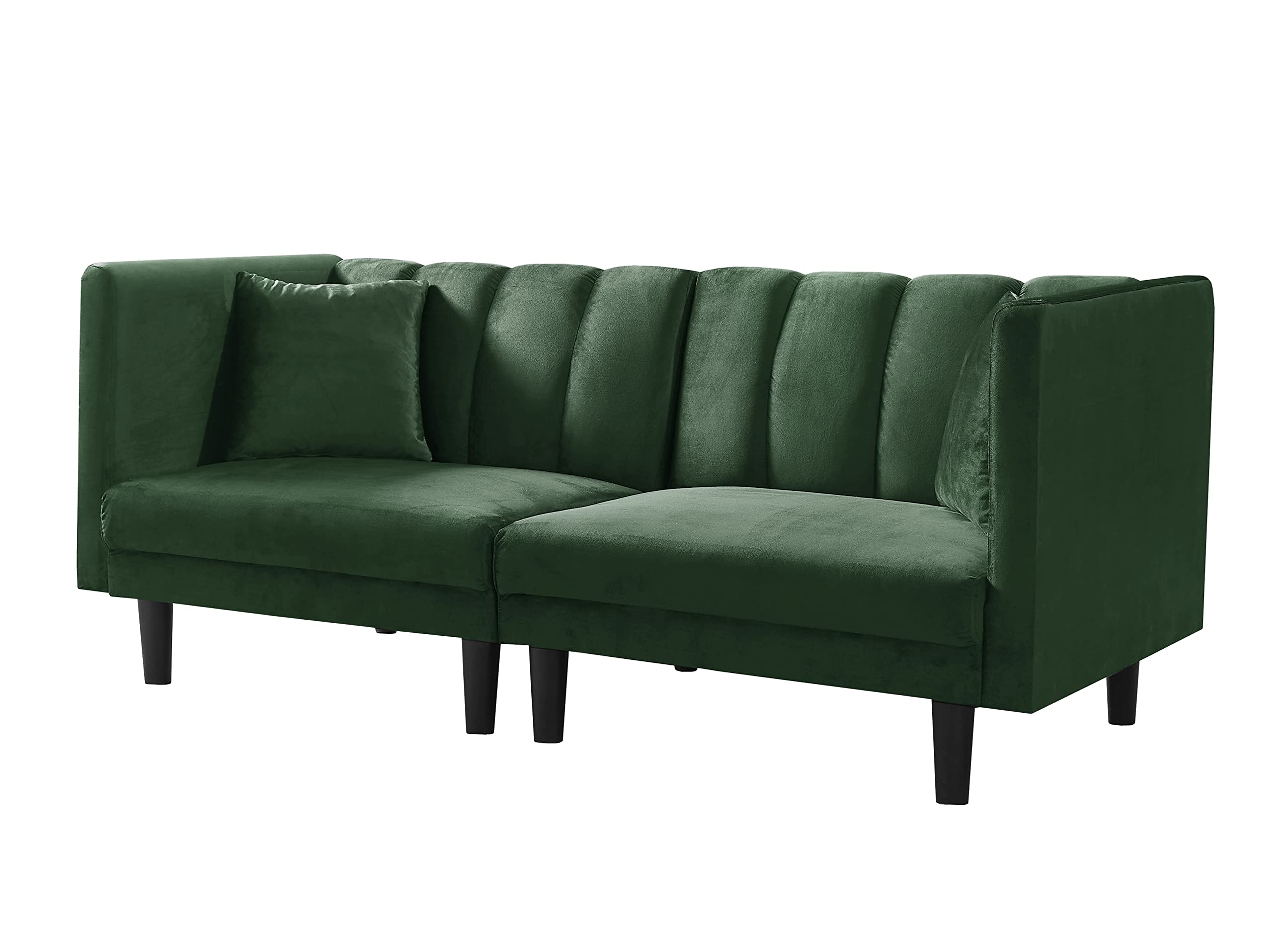 MWrouqfur 69" W Loveseat Sofa, Mid Century Modern Decor Love Seat Couches for Living Room, Button Tufted Upholstered Love Seats Furniture, Solid and Easy to Install Small Couch for Bedroom