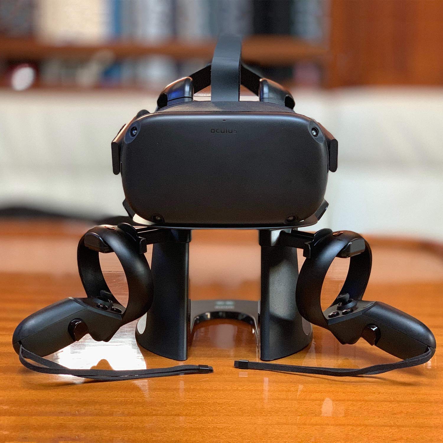 AFAITH VR Stand, VR Headset Display Stand with Game Controller Holder for Oculus Rift S/Oculus Quest/Rift Headset and Other VR Headset