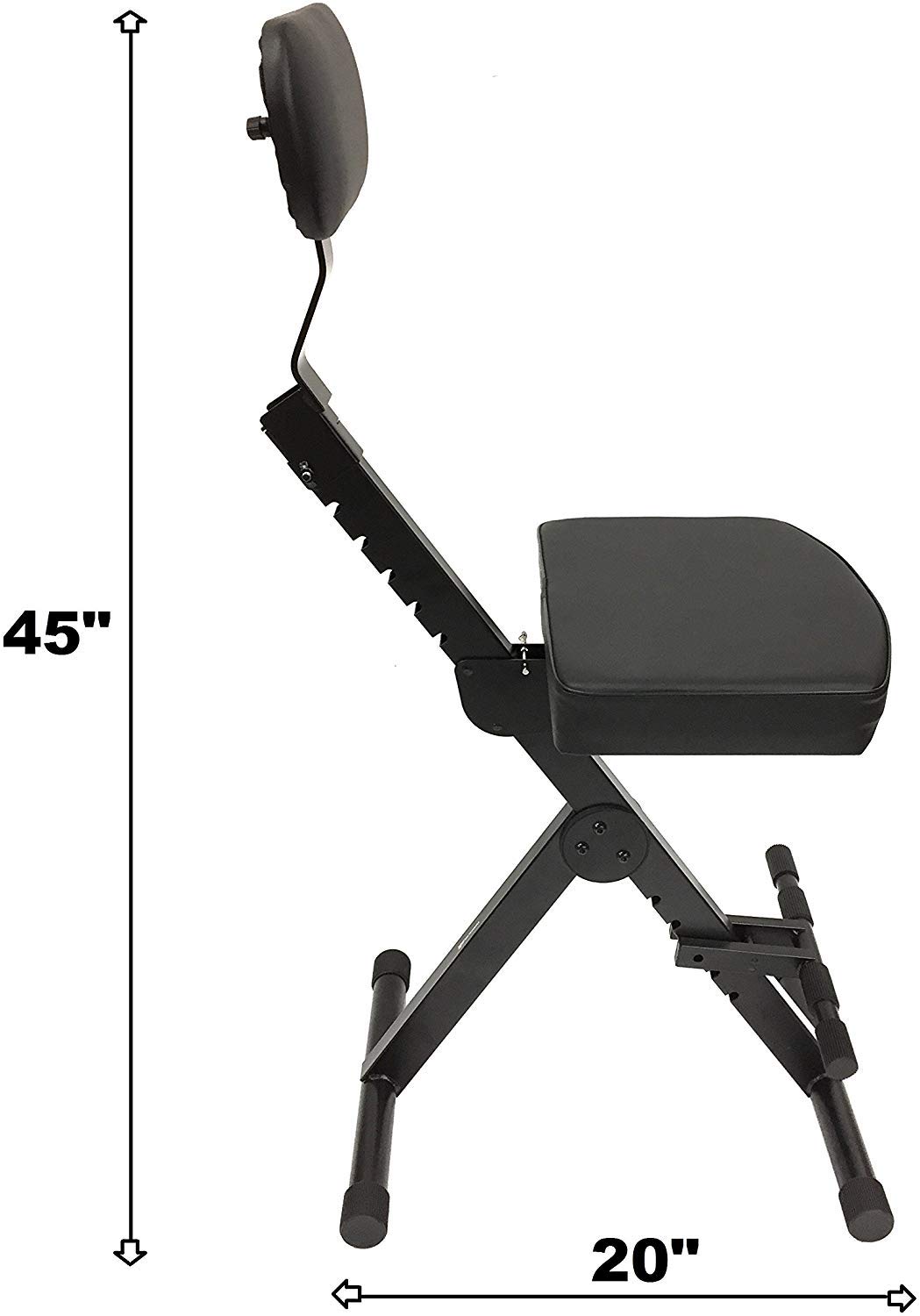 Cedarslink LK-STU Portable DJ/Guitar/Drum/Keyboard Padded Throne/Chair Adjustable