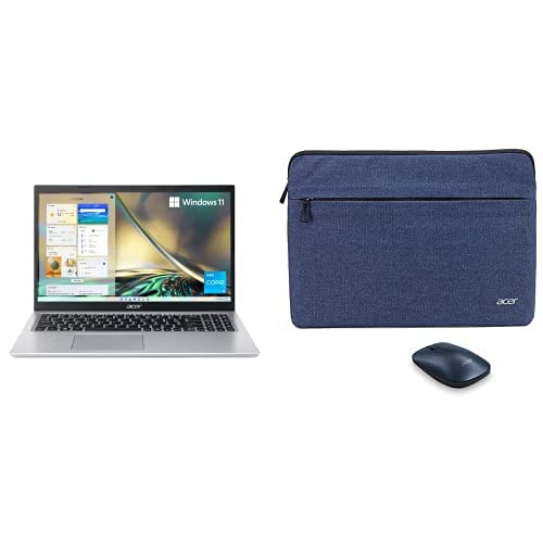 Acer Aspire 5 A515-56-32DK Slim LP | 15.6' FHD IPS | Core i3-1115G4 proc | 4GB DDR4 | 128GB NVMe SSD | WiFi 6 | Windows 11 Home in S Mode-Acer Wireless and 15.6' Bundle