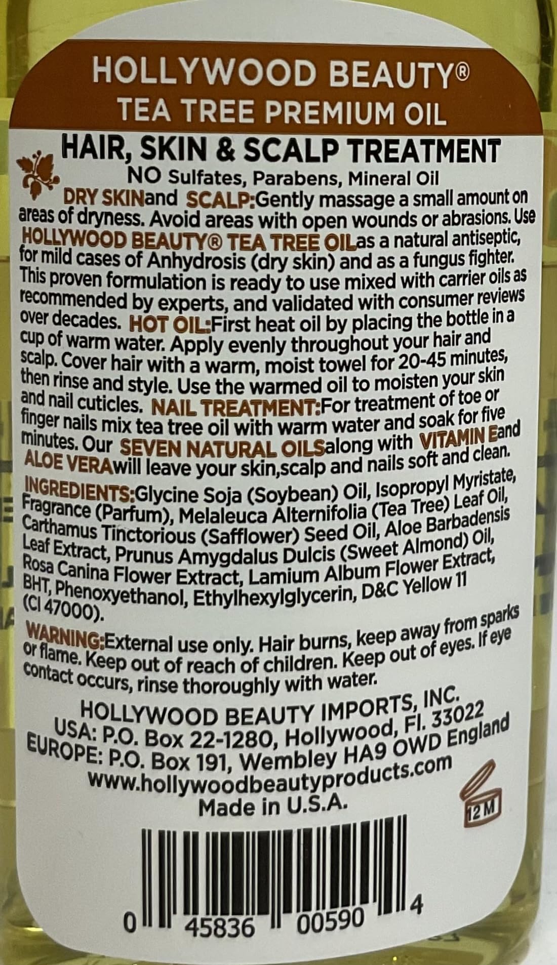 Hollywood Beauty Tea Tree Oil Skin & Scalp Treatment, 2 oz (Pack of 11)