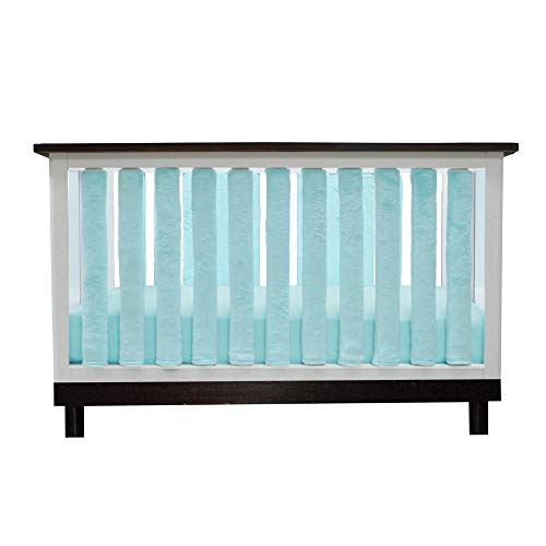 Go Mama Go Luxurious Minky Crib Sheet, Aqua Mint
