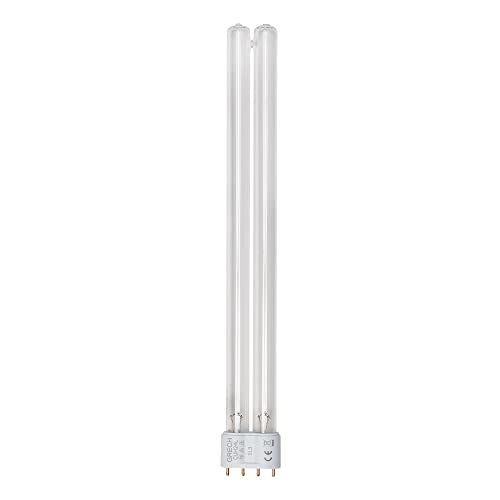 OXYFUL 24W UV Ultraviole 2G11-4 Pin Base Replacement Sterilizer Light Clarifier Lamp Filter for Aquarium Koi Pond Fish Tank Compatible to CUV-324 / CUV-624